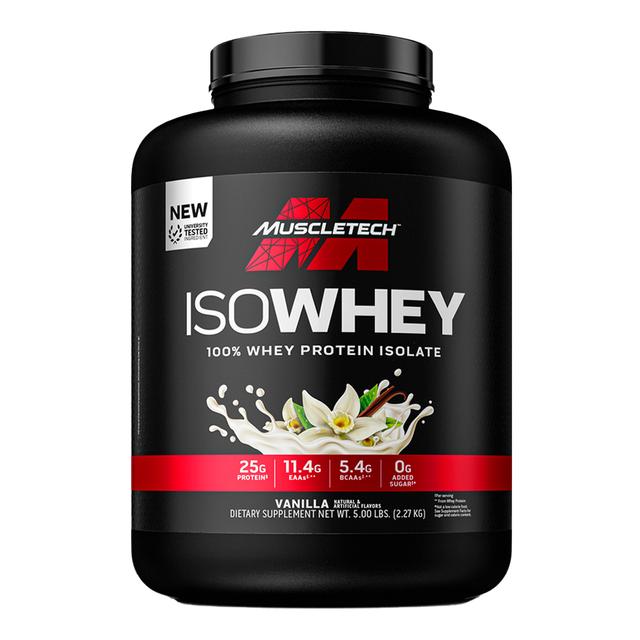 MuscleTech IsoWhey - 100% Whey Protein Isolate - Vanilla Premium Whey ...
