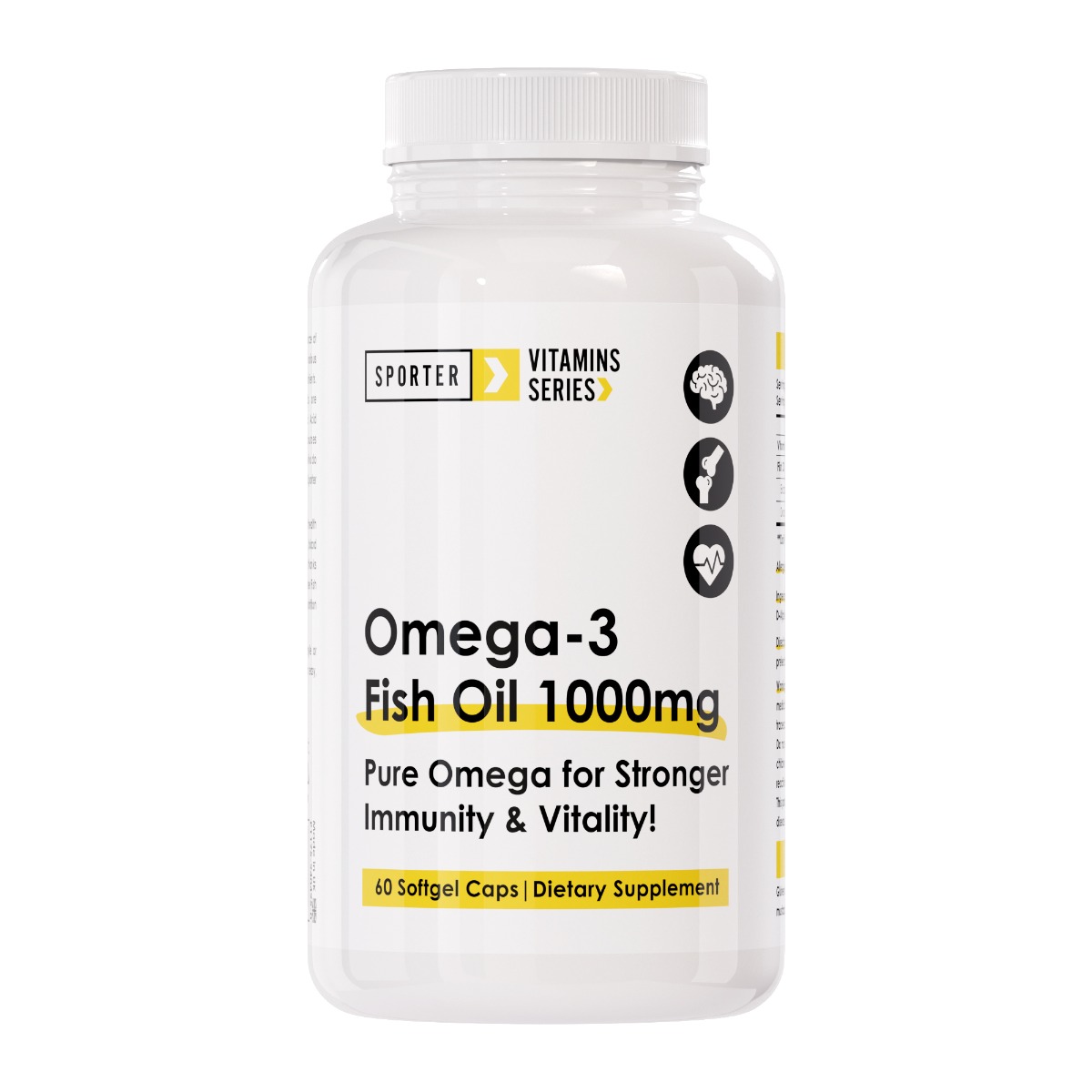 Sporter - Omega-3 Fish Oil 1000mg - Fish Oil : Sporter Saudi Arabia